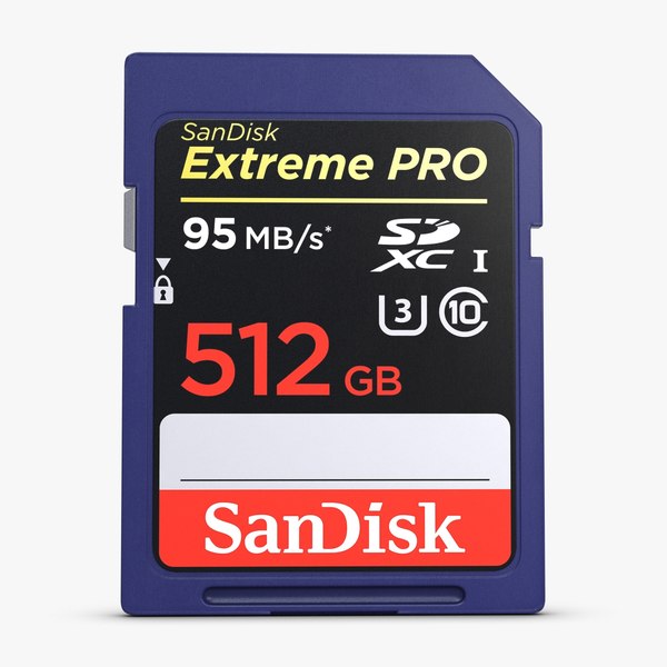 3d model sd card 512 gb