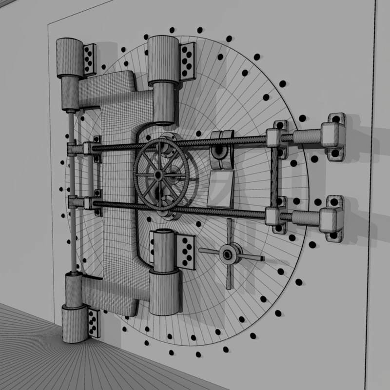 3d model bank vault