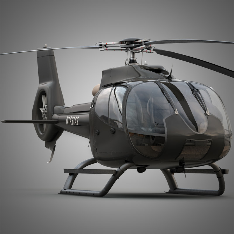 3d model eurocopter ec 130 private