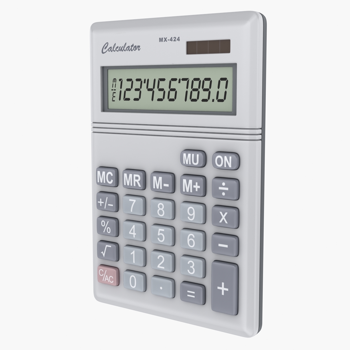 calculator number 3d model