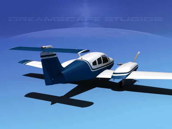 piper seminole pa-44-180 3d model