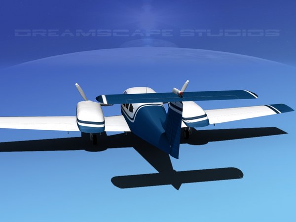 piper seminole pa-44-180 3d model