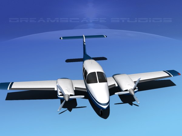 piper seminole pa-44-180 3d model