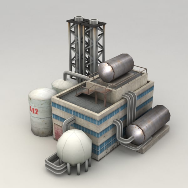 factory powerplant 3d model