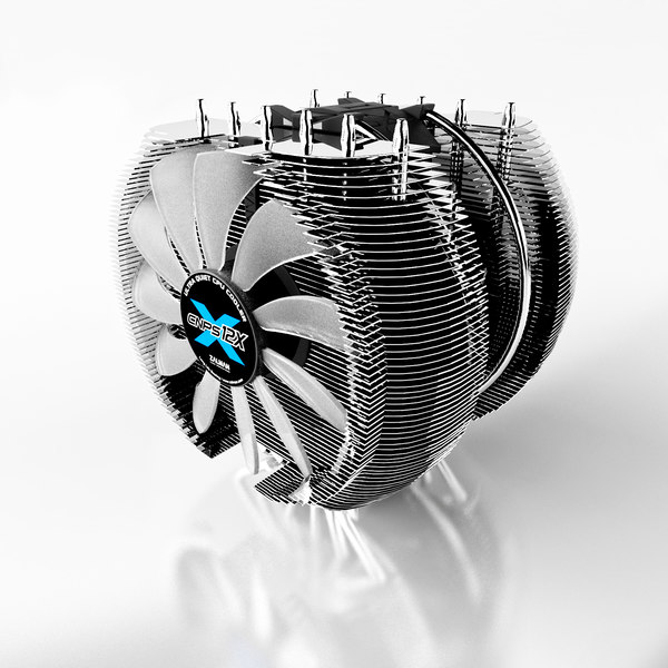 cpu cooler 3d model