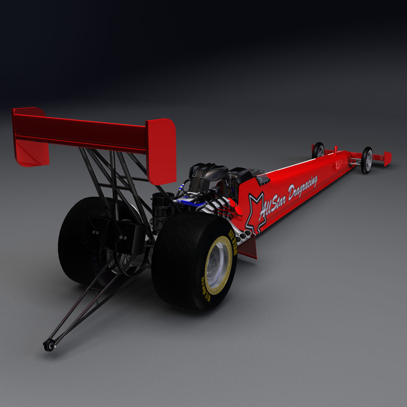 3d fuel dragster