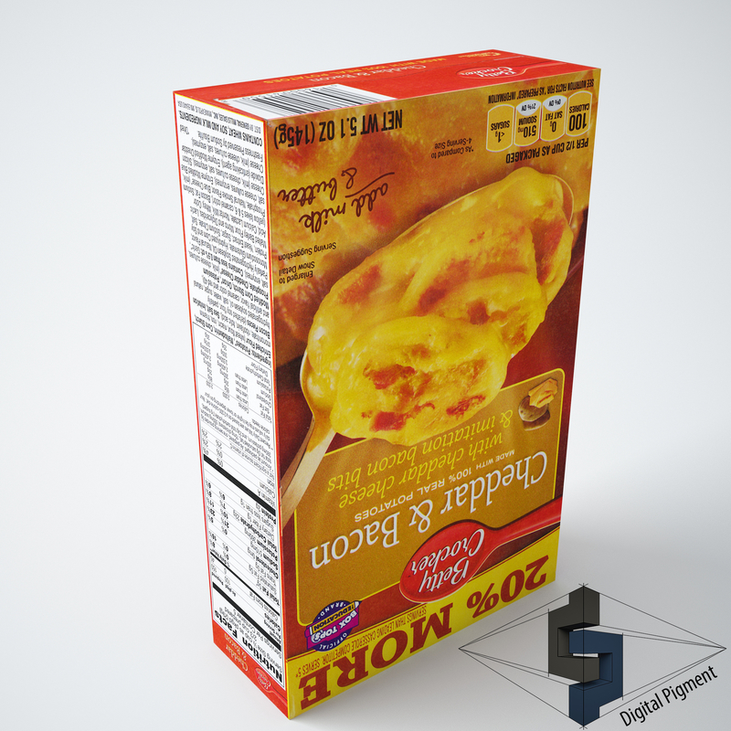 3d 3ds cheddar bacon potatoes