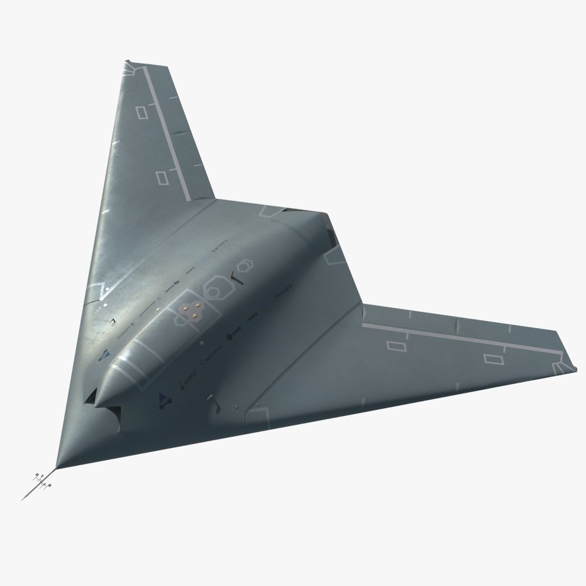 Modello 3D Dassault Neuron UCAV attrezzato - TurboSquid 879529