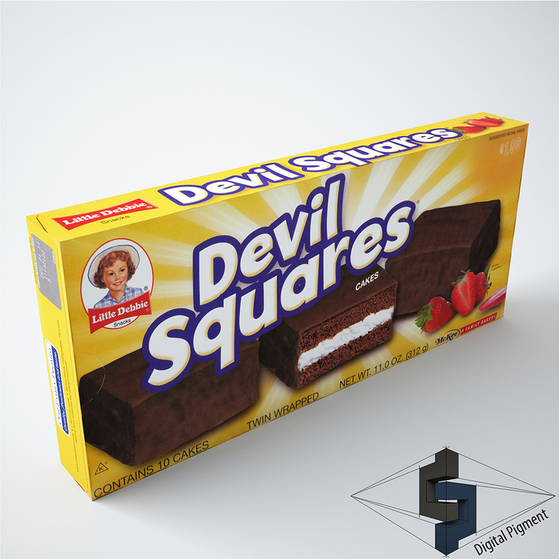 3dsmax little debbie devil squares