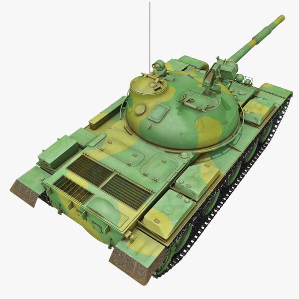 t-62 soviet main battle tank 3d c4d