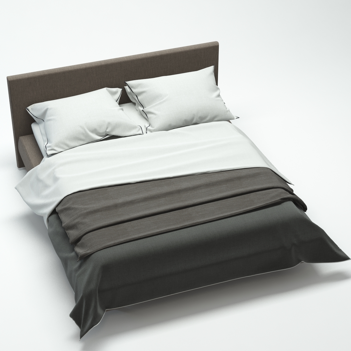 bed photorealistic realistic 3d max