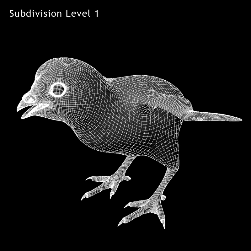 chick animation 3d model