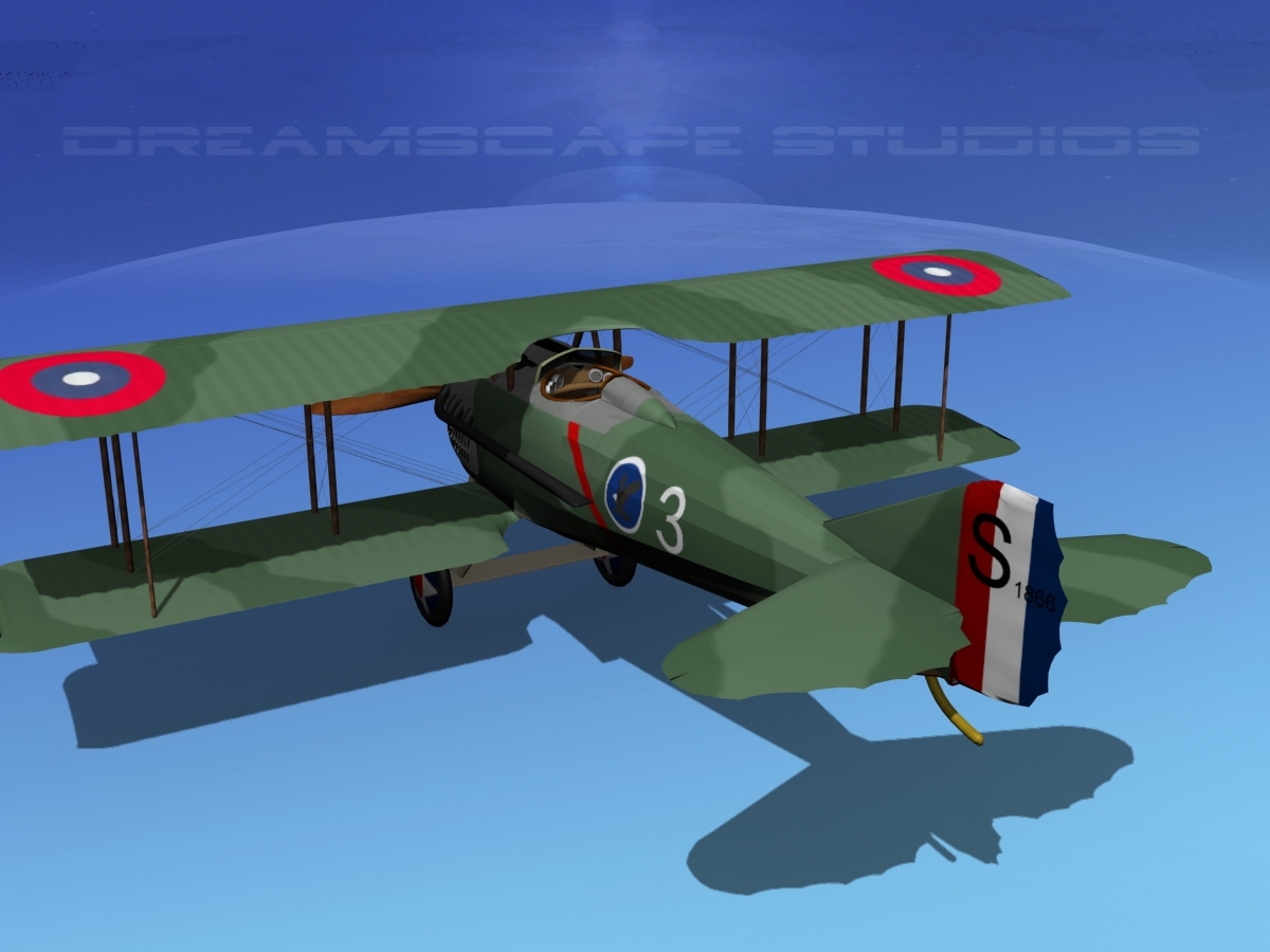 3d model spad xiii xii fighters