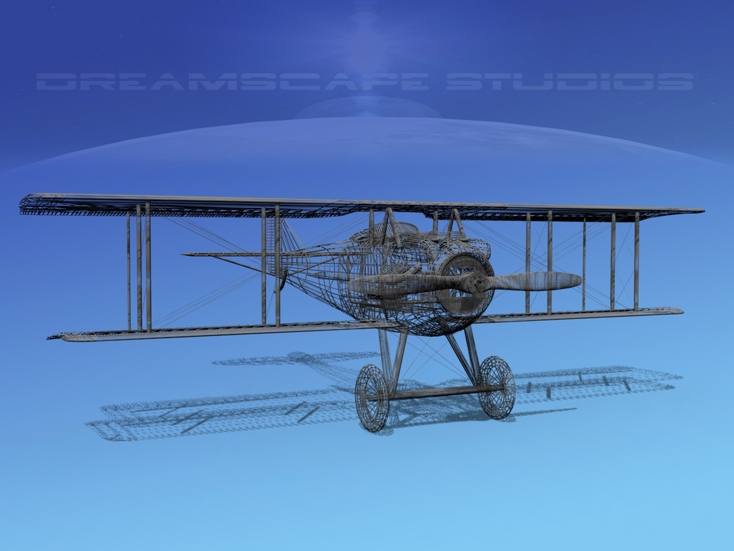 spad xiii xii fighters 3d model