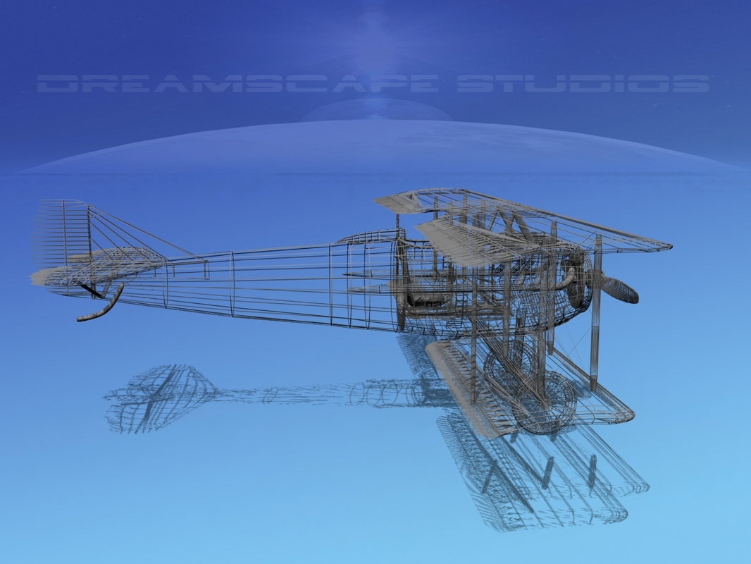 spad xiii xii fighters 3d model
