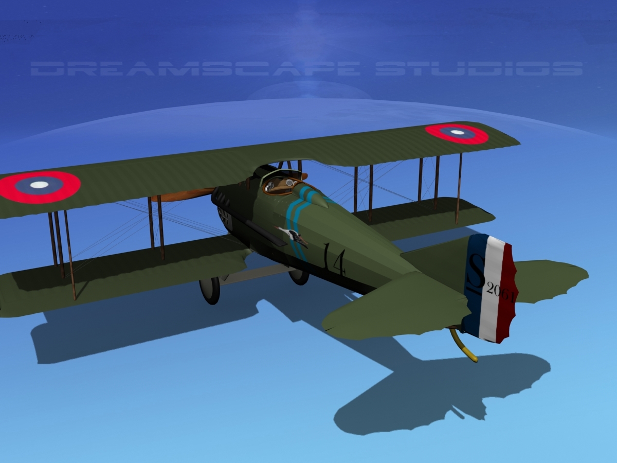 3d spad xiii xii fighters model