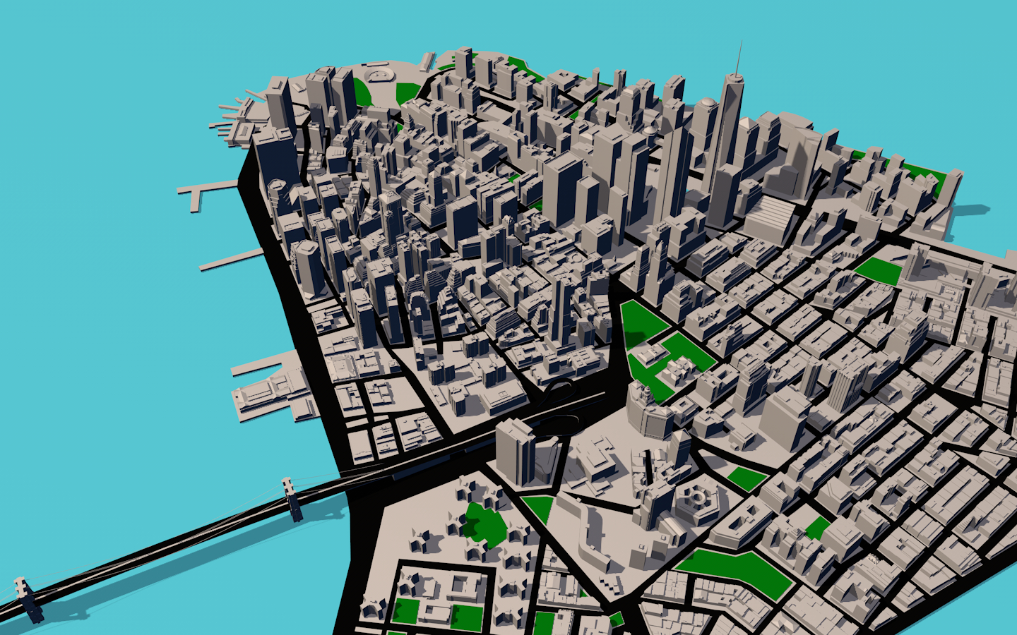 3d new york manhattan