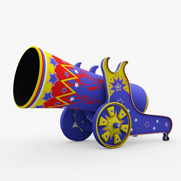 3d circus cannon