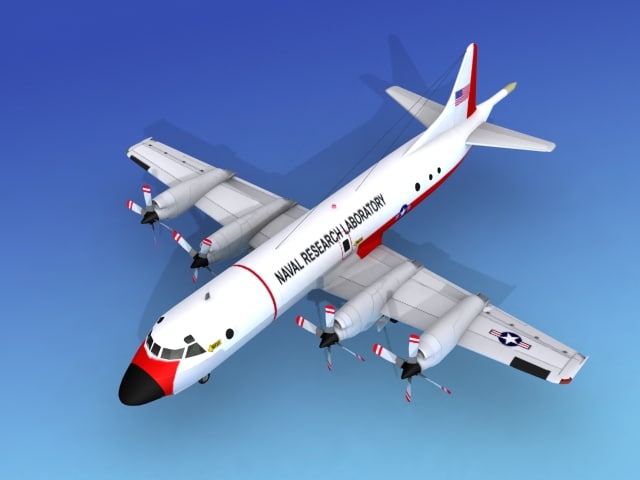 3d orion lockheed p-3 navy model