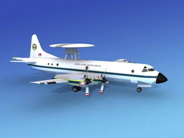 3d orion lockheed p-3 model