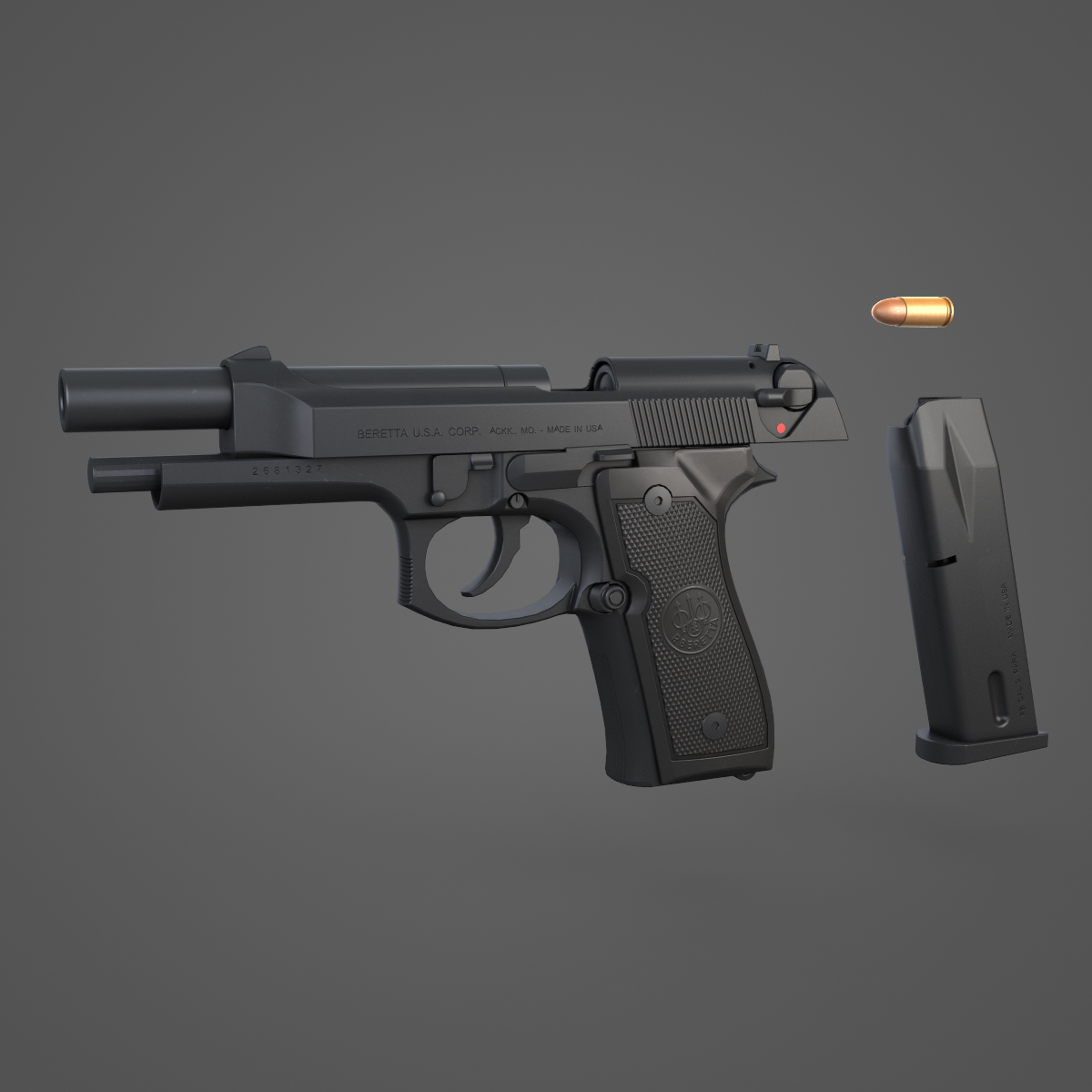 beretta m92fs pistol max