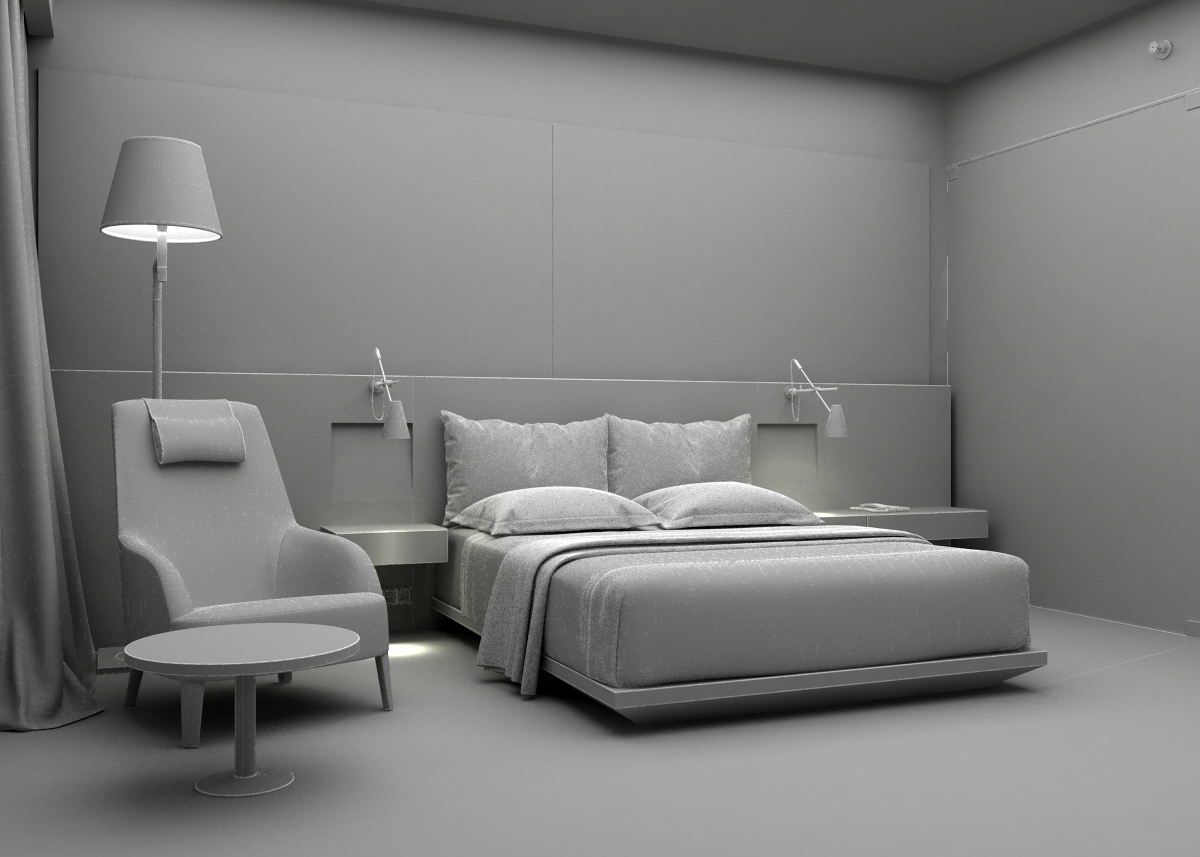 hotel room 3d model