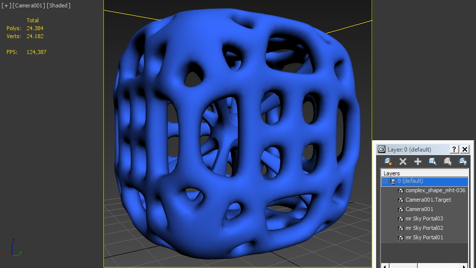 complex shape 3d model
