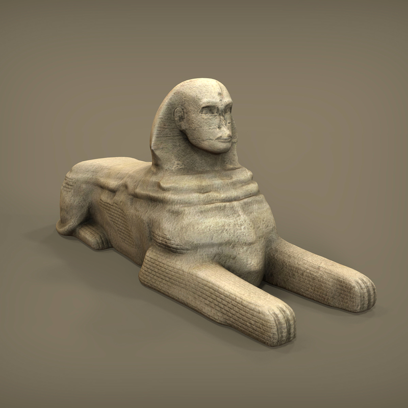 great sphinx 3d model