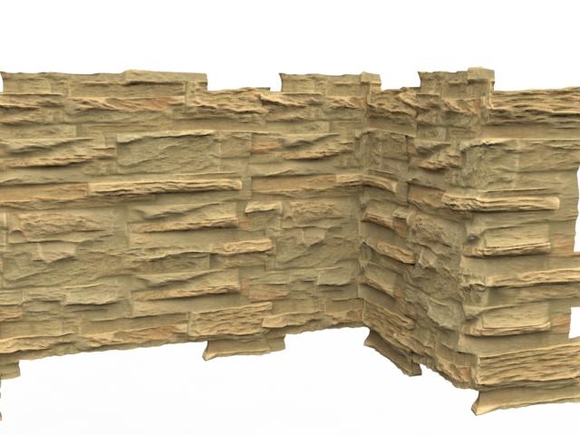 3ds max stone wall