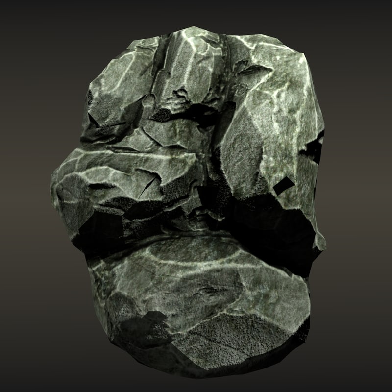 modelo 3d Formación de rocas Low Poly - TurboSquid 881559