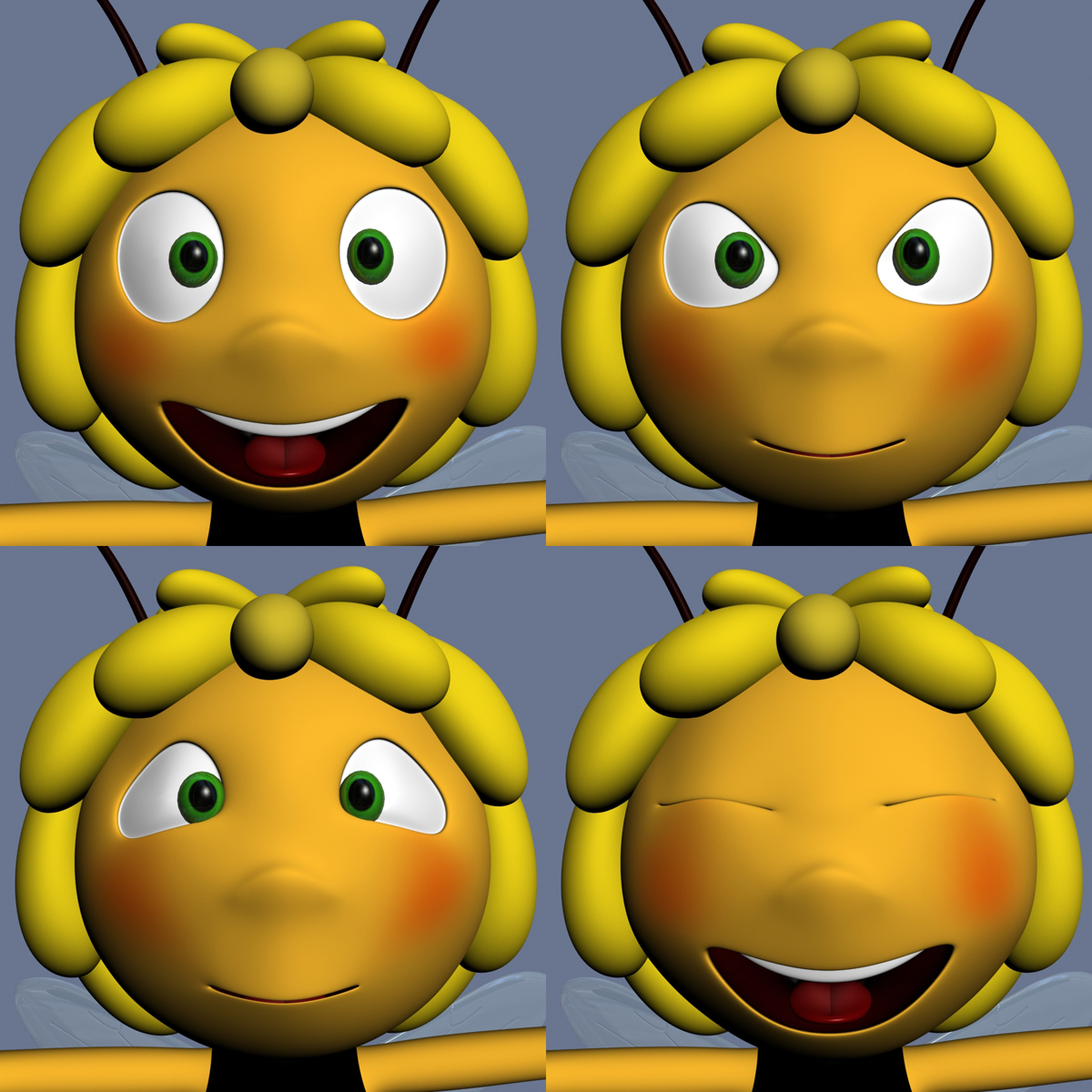 bee rigged 3d 3ds