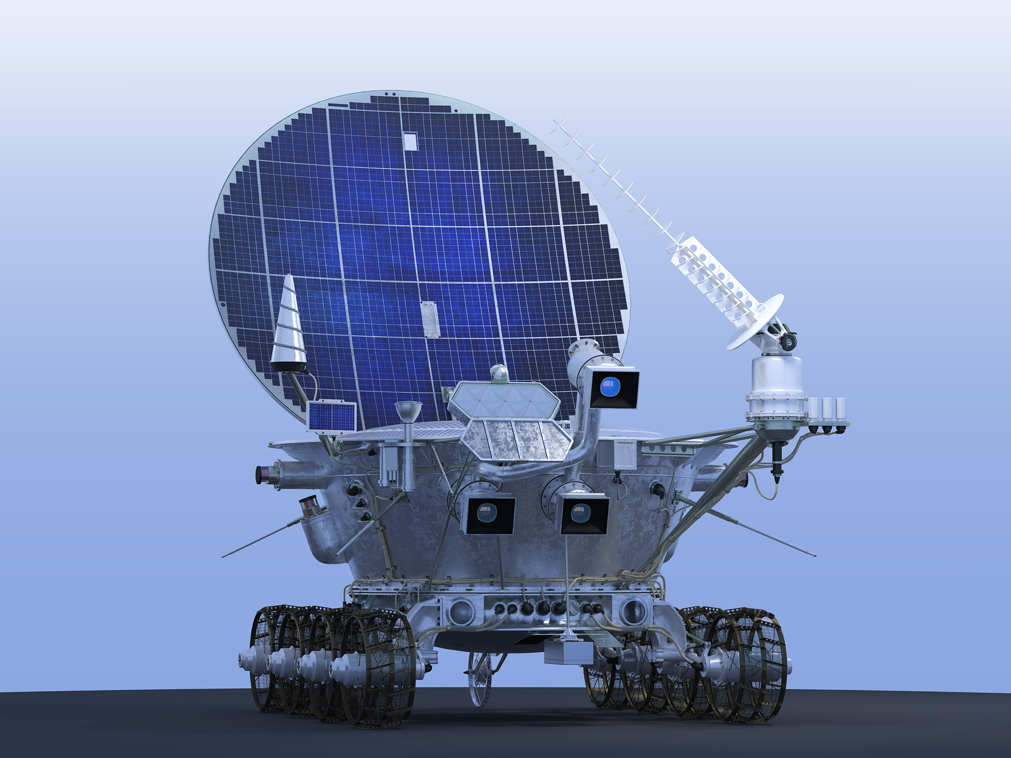 3d model lunokhod-2 lunar rovers