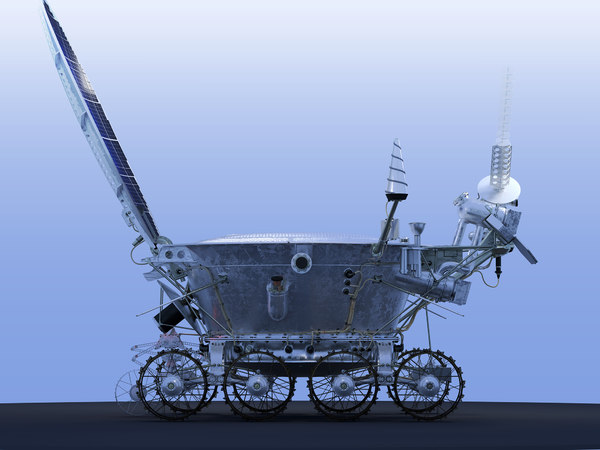 3d model lunokhod-2 lunar rovers