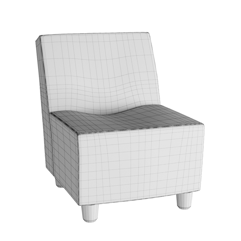 3d herman miller swoop lounge furniture model