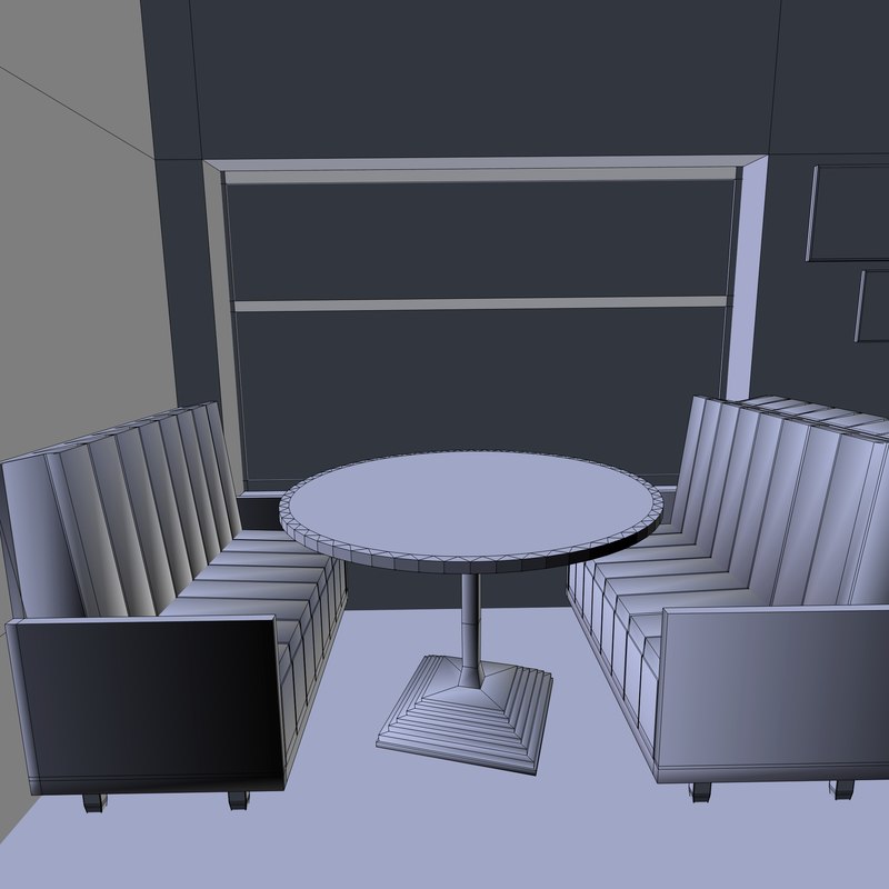 free cafe 3d model
