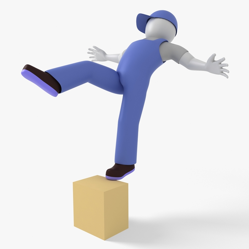 rigged 2 stickman 3d max