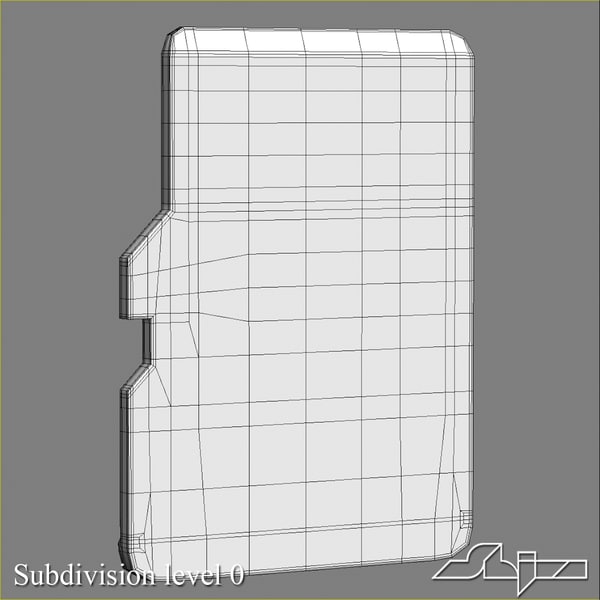 3d model micro sd card 32