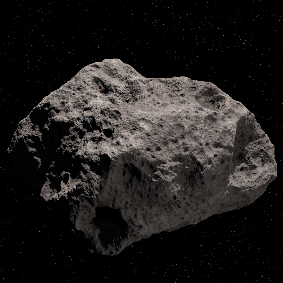 c4d asteroid meteoroid rock
