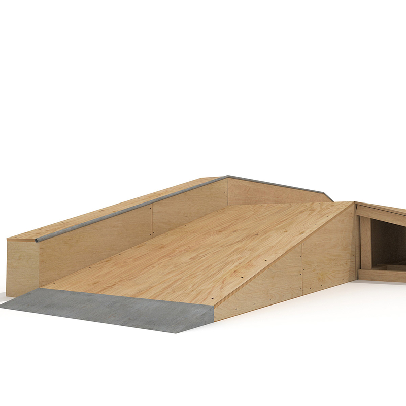 3d model skate ramp fun box