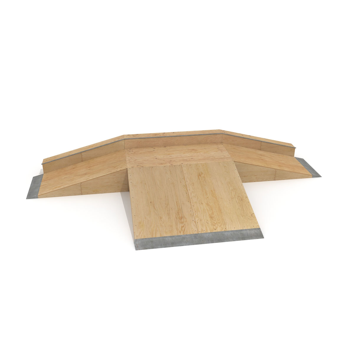 3d model skate ramp fun box