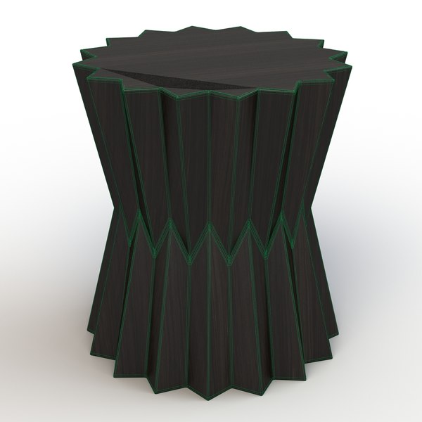 3d origami taboret tables model