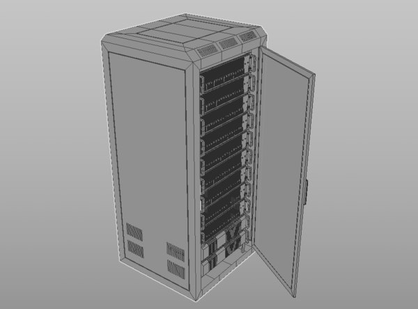 server rack 3d c4d