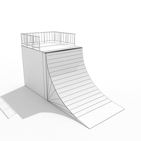 max skate ramp quarter pipe