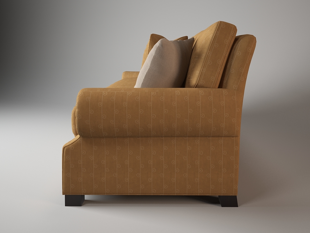 3d 829-90 rolled arm sofa