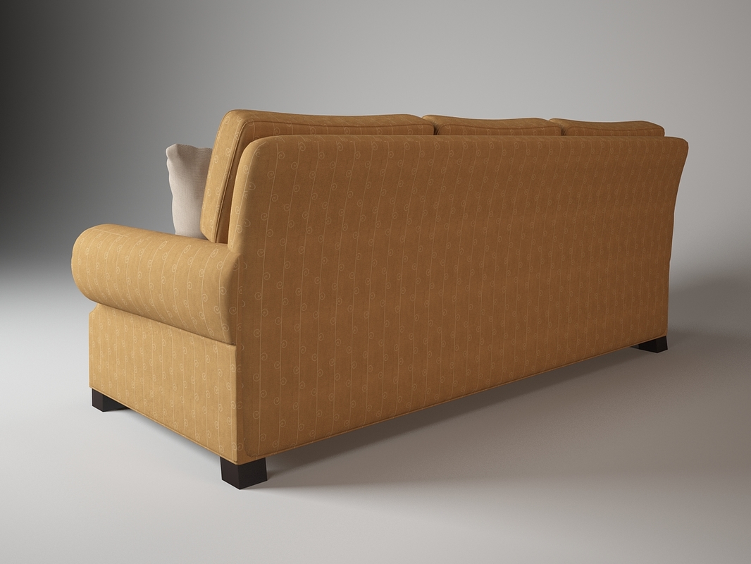 3d 829-90 rolled arm sofa