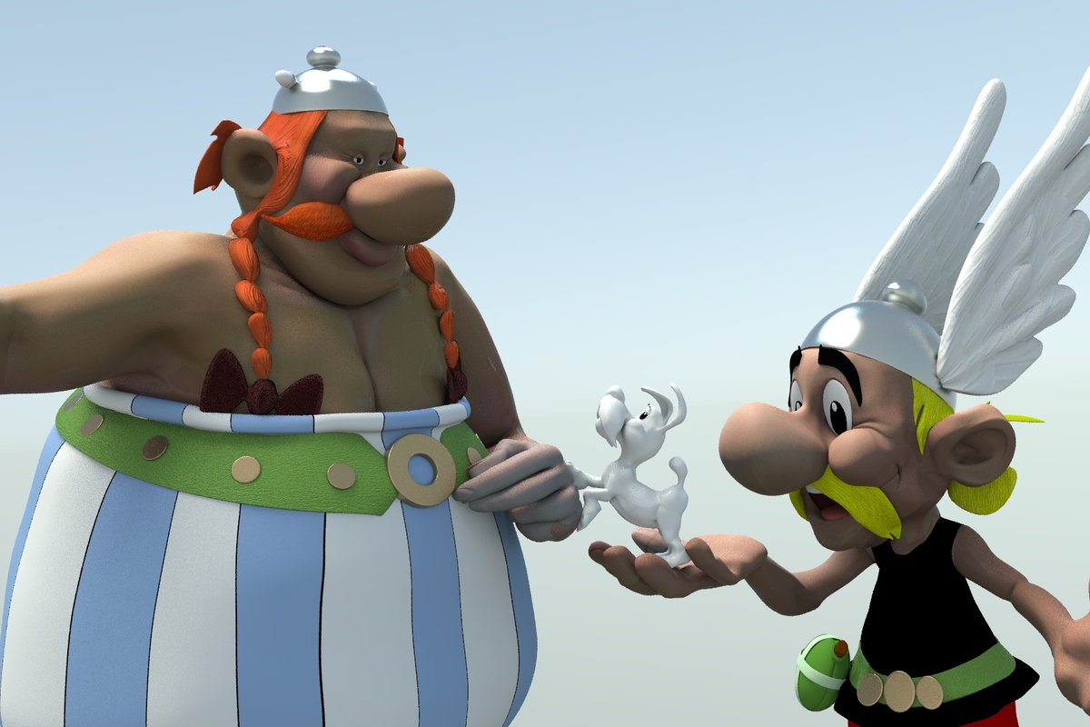 obelix asterix dogmatix 3d dxf