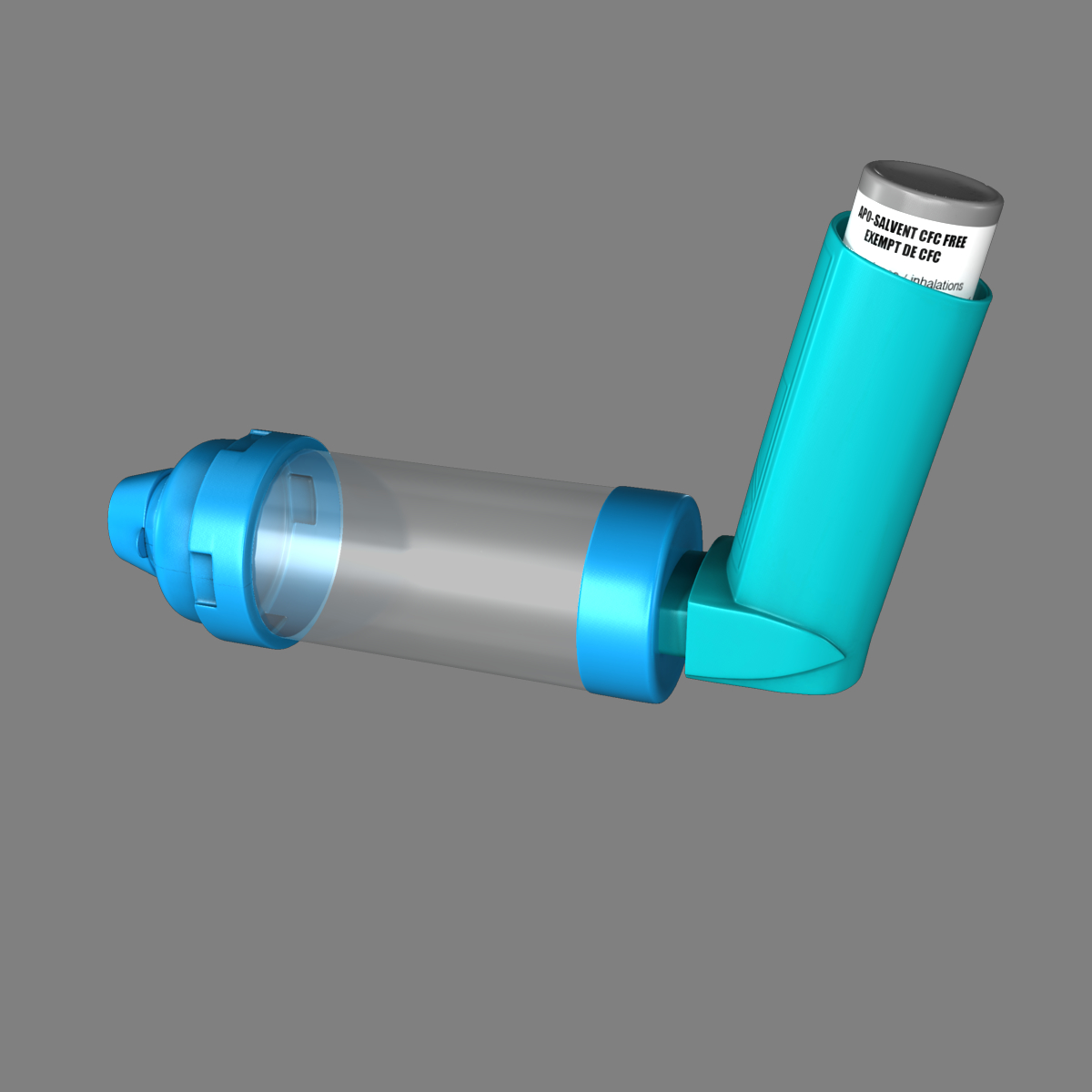 asthma inhaler spacer 3d model