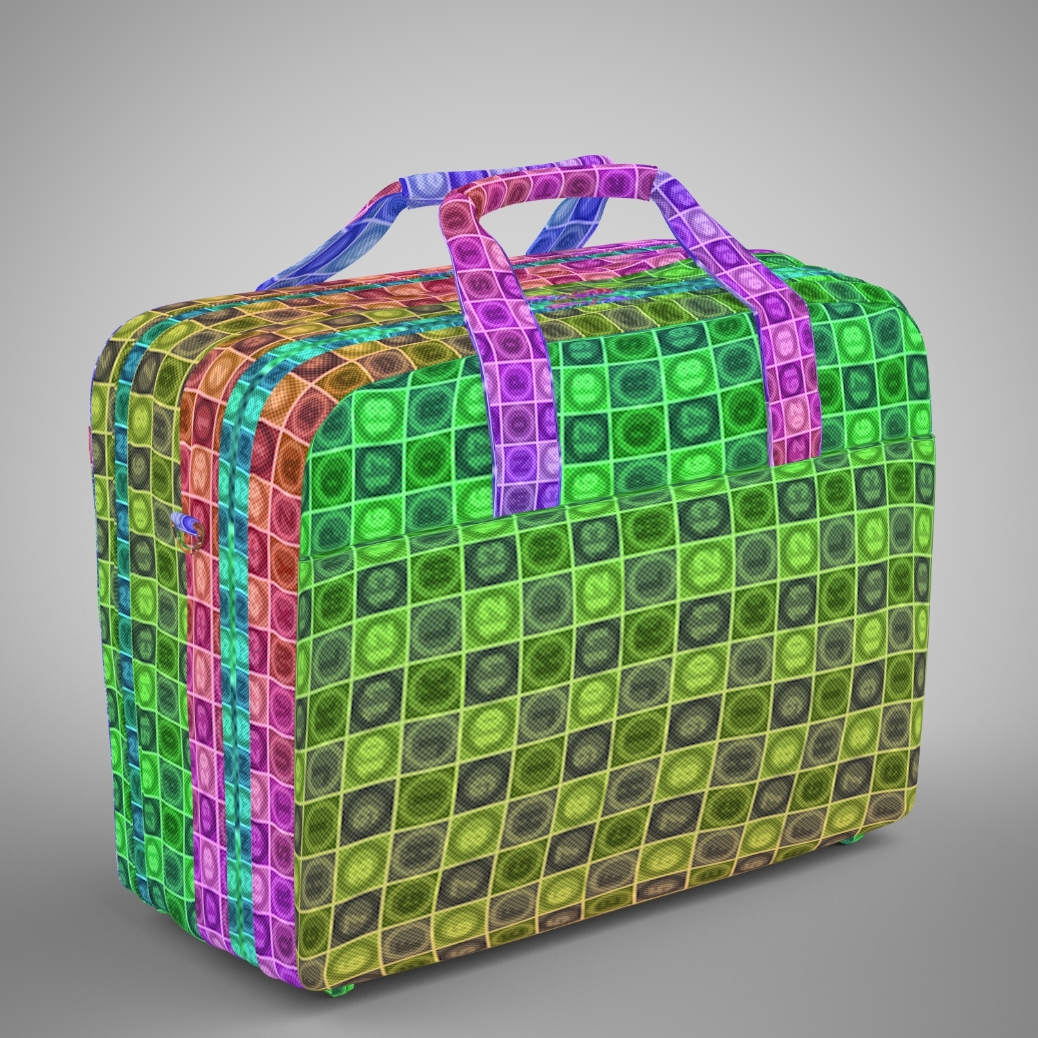 max leather suitcase