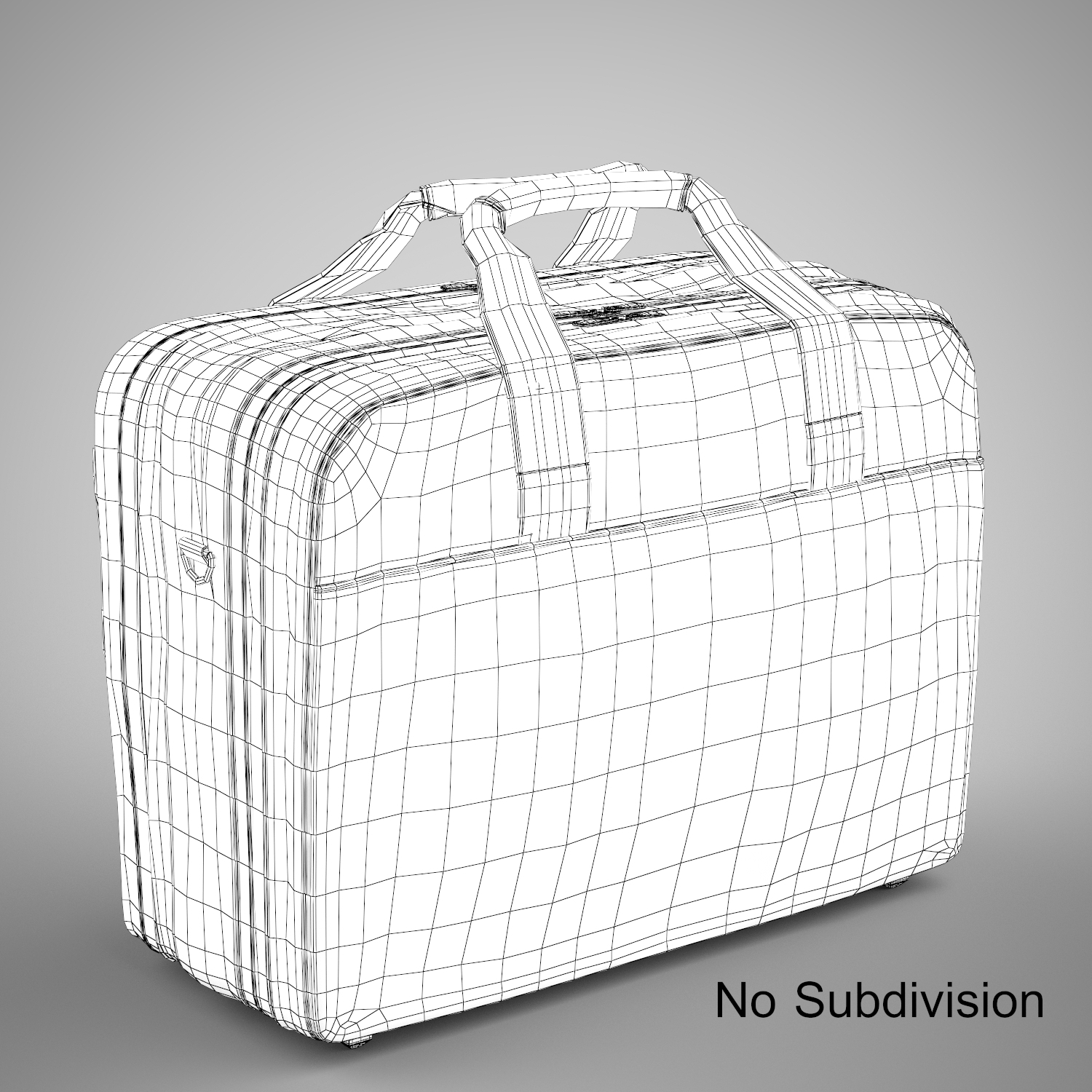 max leather suitcase