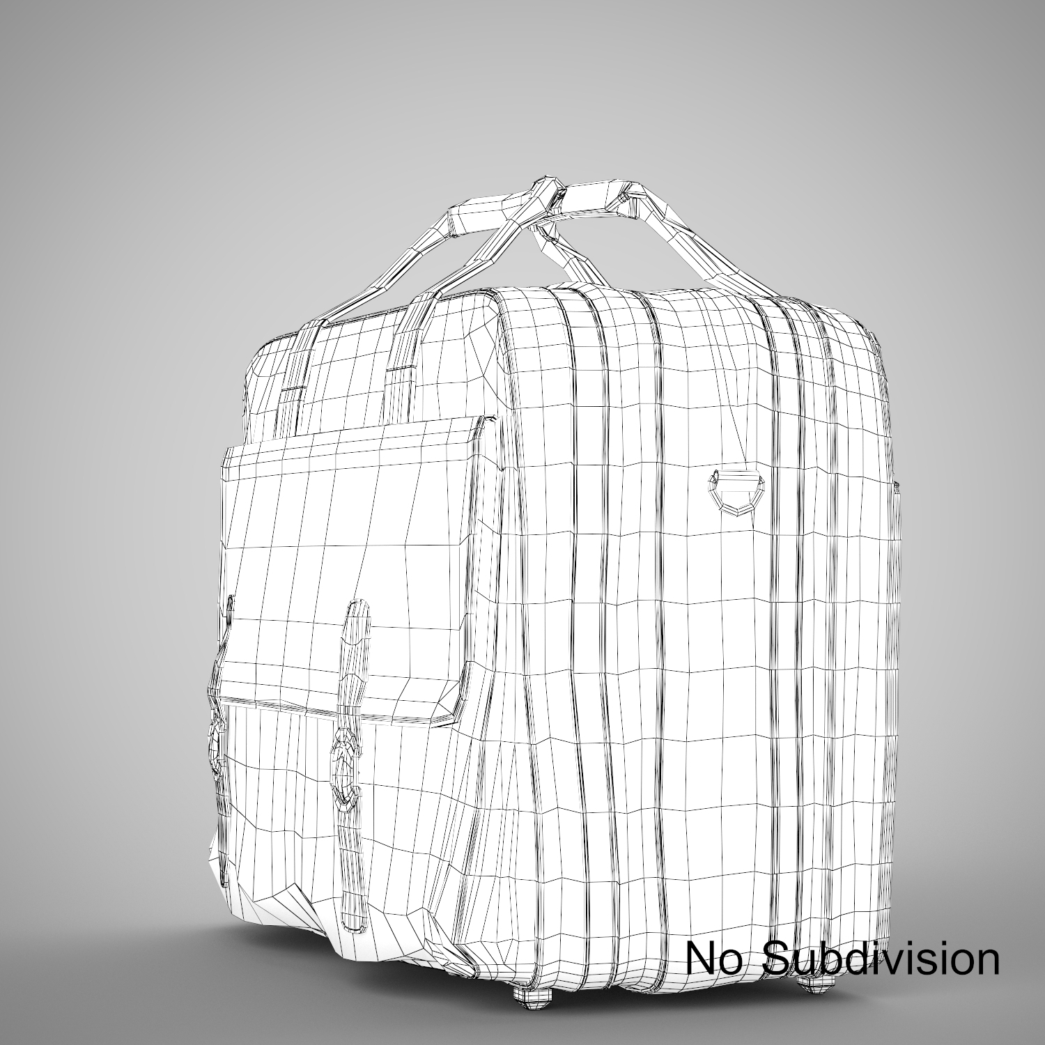 max leather suitcase